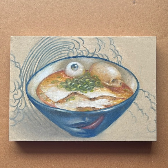 Art | Steven Daily Itadakimasu Original Oil Painting From Giant Robot ...